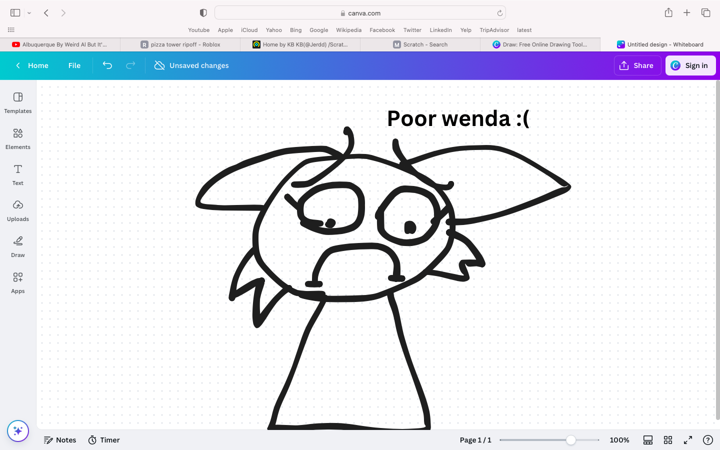 Beat Up Wenda by @Jerdd /Scratch project hosted on Cocrea.